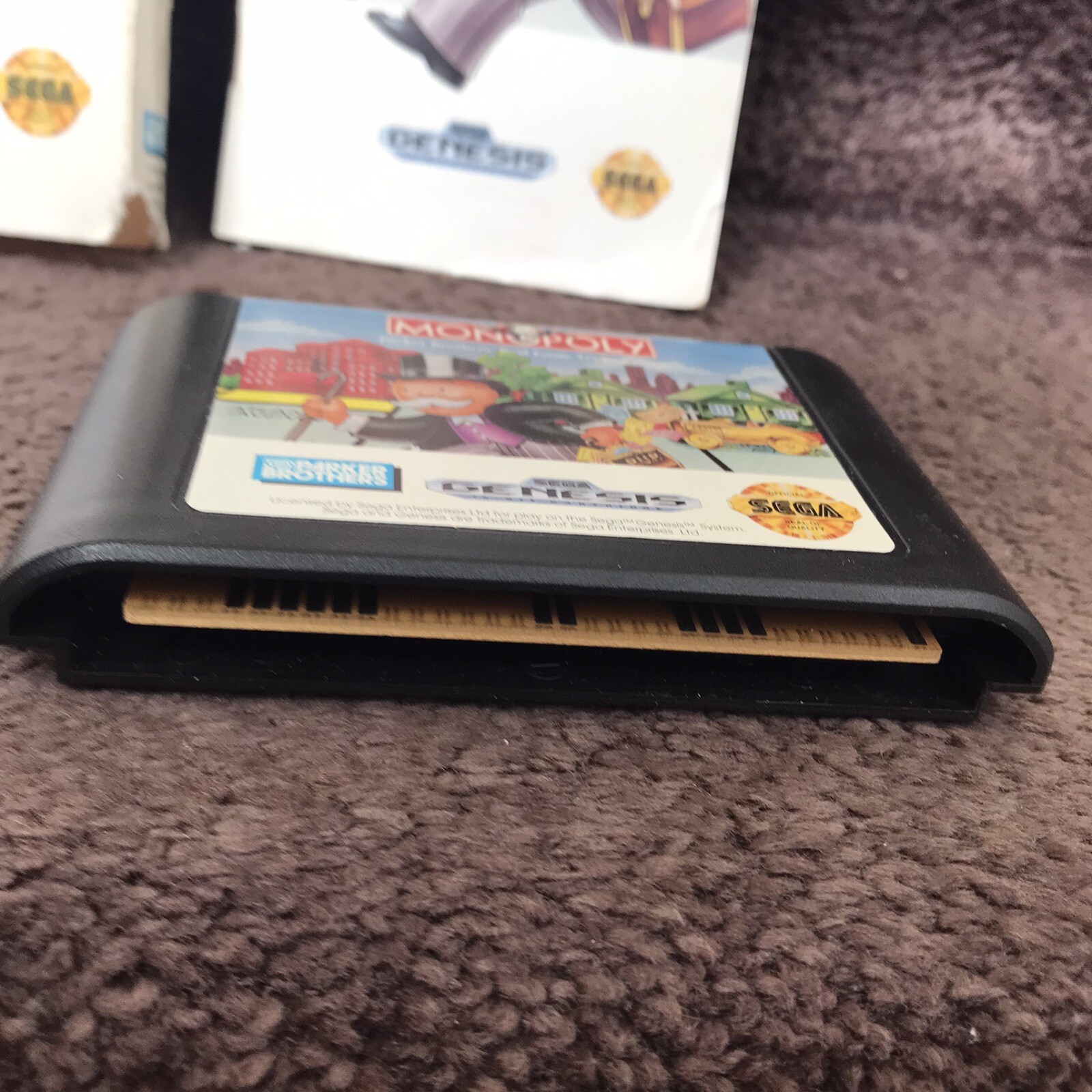 Monopoly Sega Genesis 1992 Manual Parker Brothers Video Game Board ...