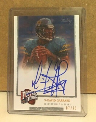 David Garrard 2008 UD Football Heroes Gold Signature Autograph #81 (#7/ ...