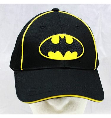 DC Comics Batman Logo Emblem Logo Screen Print Adjustable Baseball Cap ...