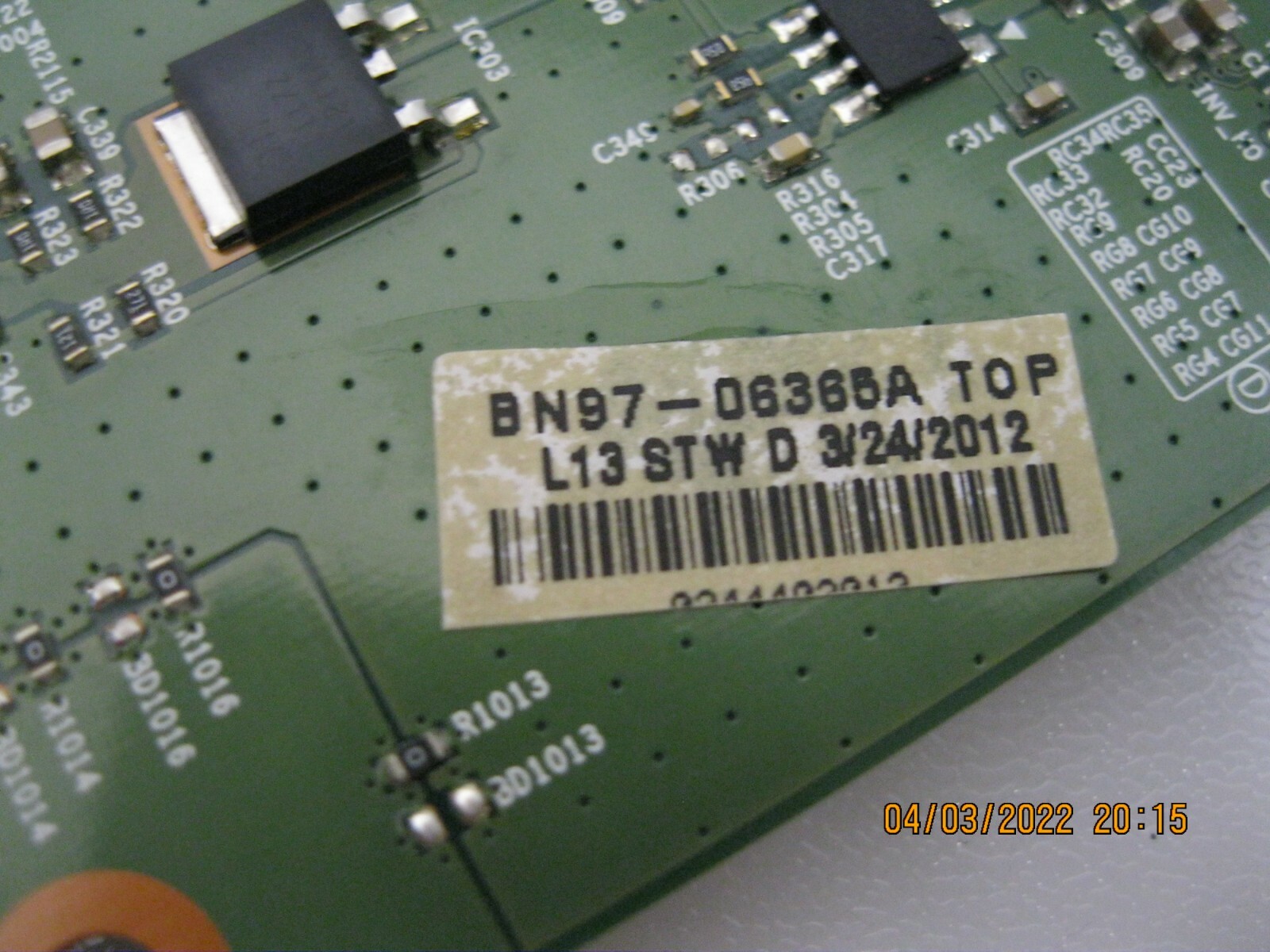 SAMSUNG UN40EH600F UN40EH6000FXZA T-CON BOARD BN97-06365A FREE SHIPPING ...