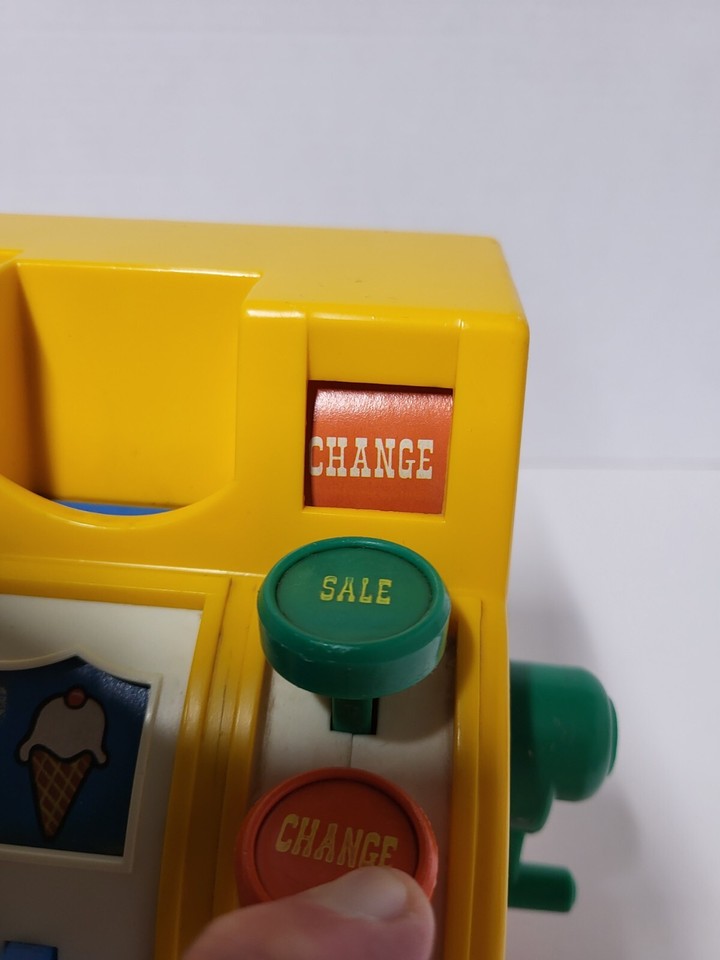 Vintage 1974 Working Ringing Bell Fisher Price Cash Register Toy | eBay