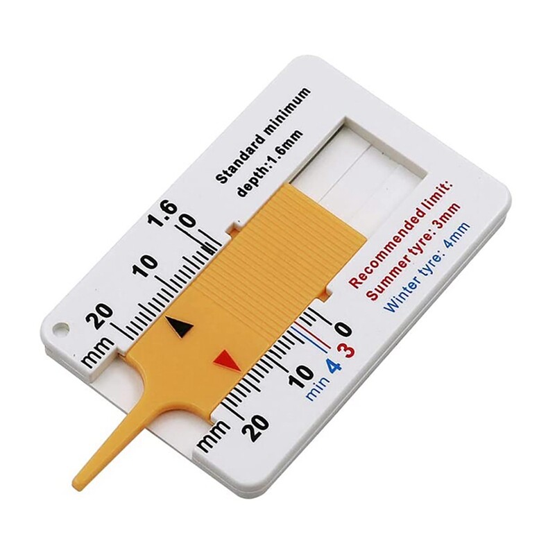 4Pcs Tyre Tread Depthometer 0-20mm Auto Car Tyre Tread Depth Caliper ...