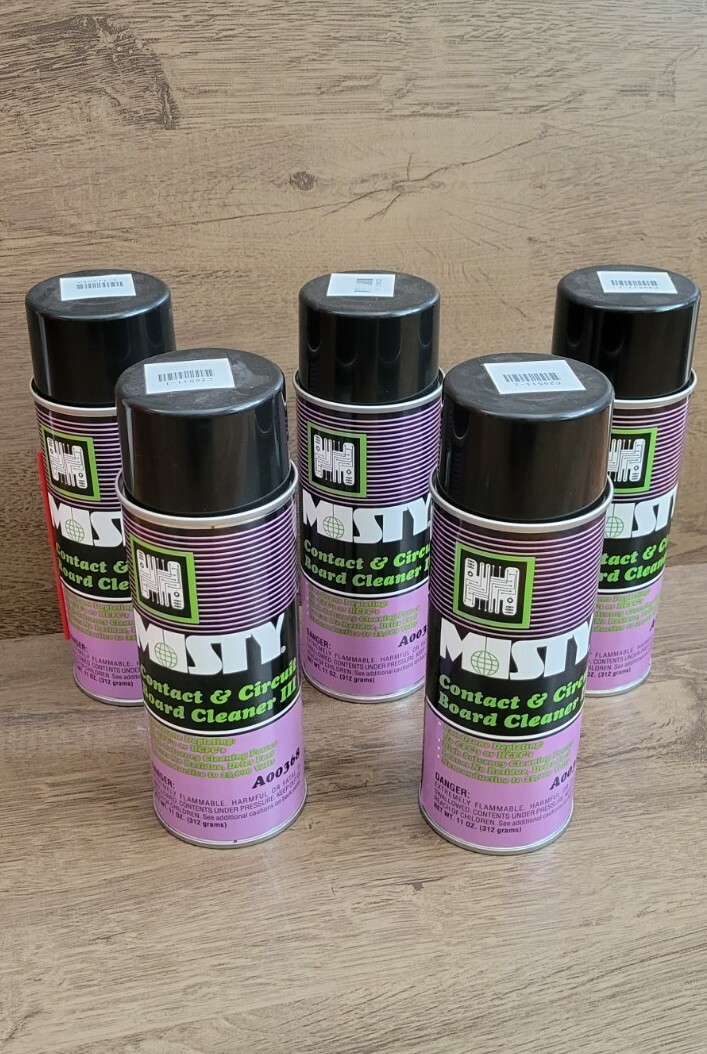 (QYT 5) MISTY A00368 Contact & Circuit Board Cleaner III Spray Aerosol ...
