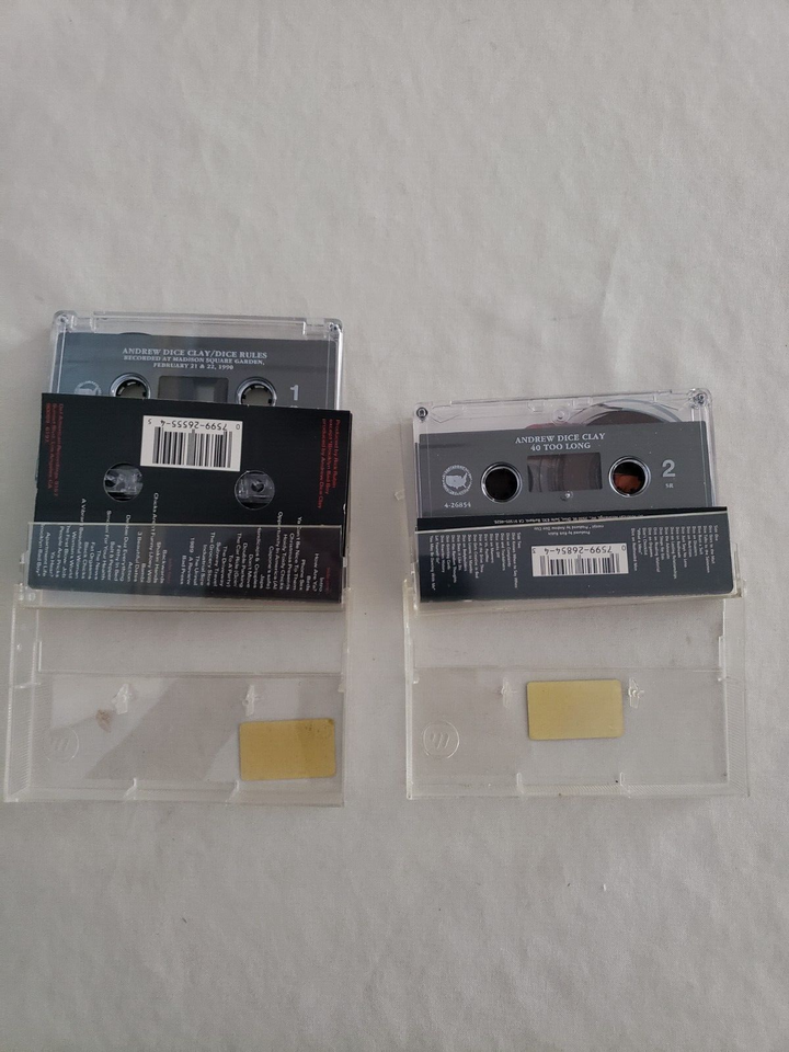Andrew Dice Clay - Dice Rules & 40 TOO LONG CASSETTES PARENTAL ADVISORY ...
