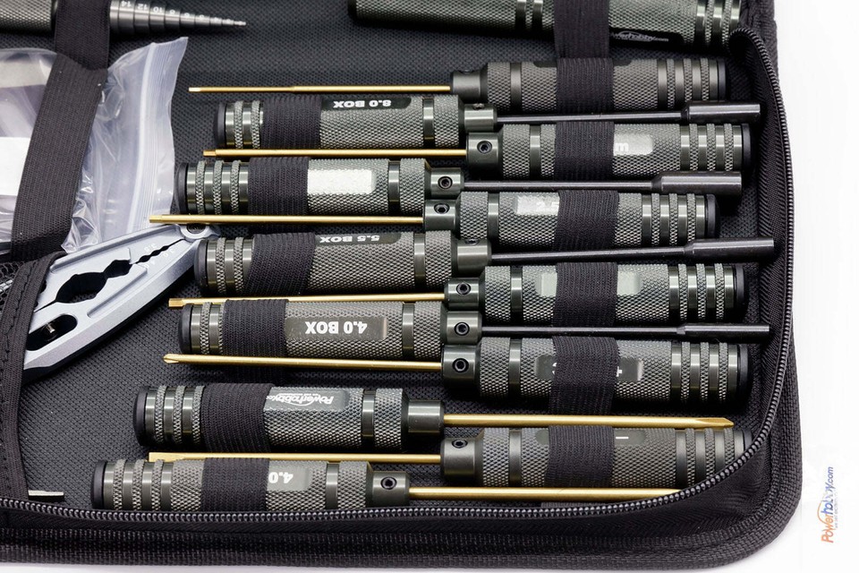 Powerhobby RC Tool Set Screwdriver Pliers Wrench, Body Reamer Stand | eBay