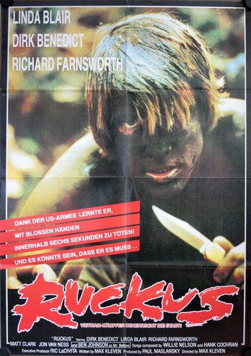 Ruckus in Madoc County German movie poster A1 B Dirk Benedict, Linda ...