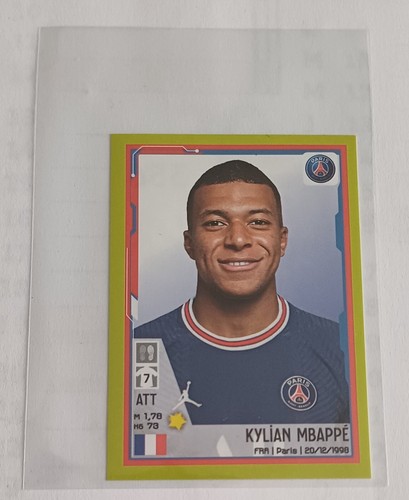 Image Sticker Cromo n°356 Kylian Mbappé PSG Paris France PANINI FOOT ...