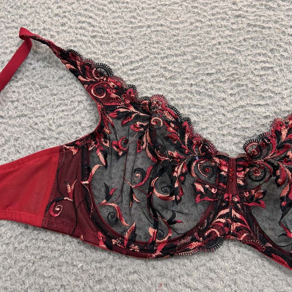 Soma Bra 34D Balconette Bra Lace Line Beautiful | eBay