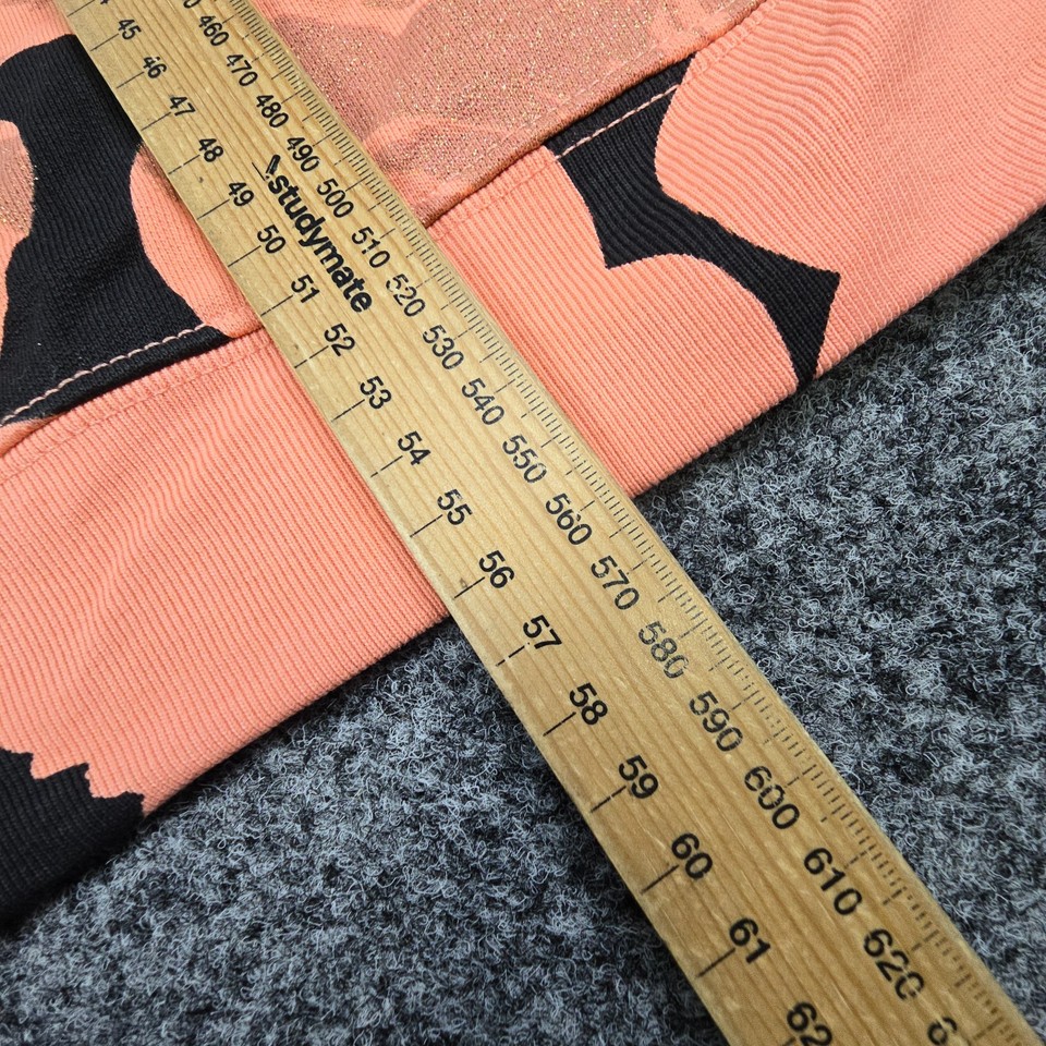 Marimekko Jumper Womens XSMALL Pink floral Long Sleeve Relaxed ...