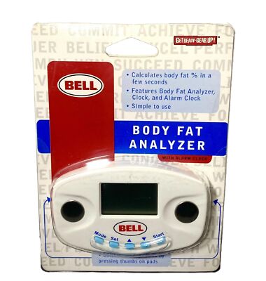 BELL Hand-Held Body Fat Analyzer - Palm-Size - simple to use! LCD Palm ...