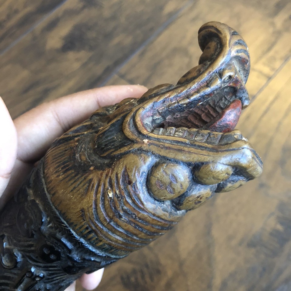 18th Century Antique Tibetan Tantric Instrument Makara Tungwa Ritual ...