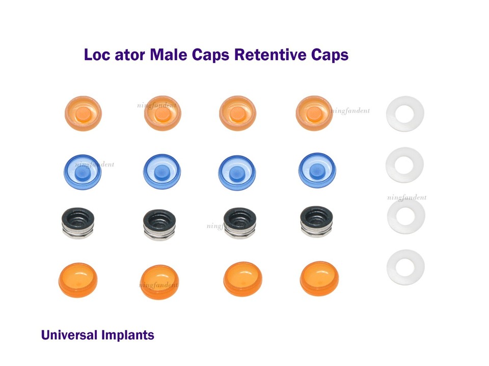 Dental Locat0r Abutment Retention Cap, For Zimmer Adin PA Dia=3.5/4.5mm ...