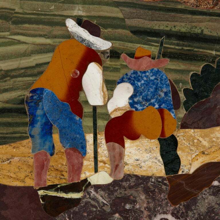 137cm x 81.3cm Marmor Tischplatte Handmade Pietra Dura Inlay Kunst | eBay