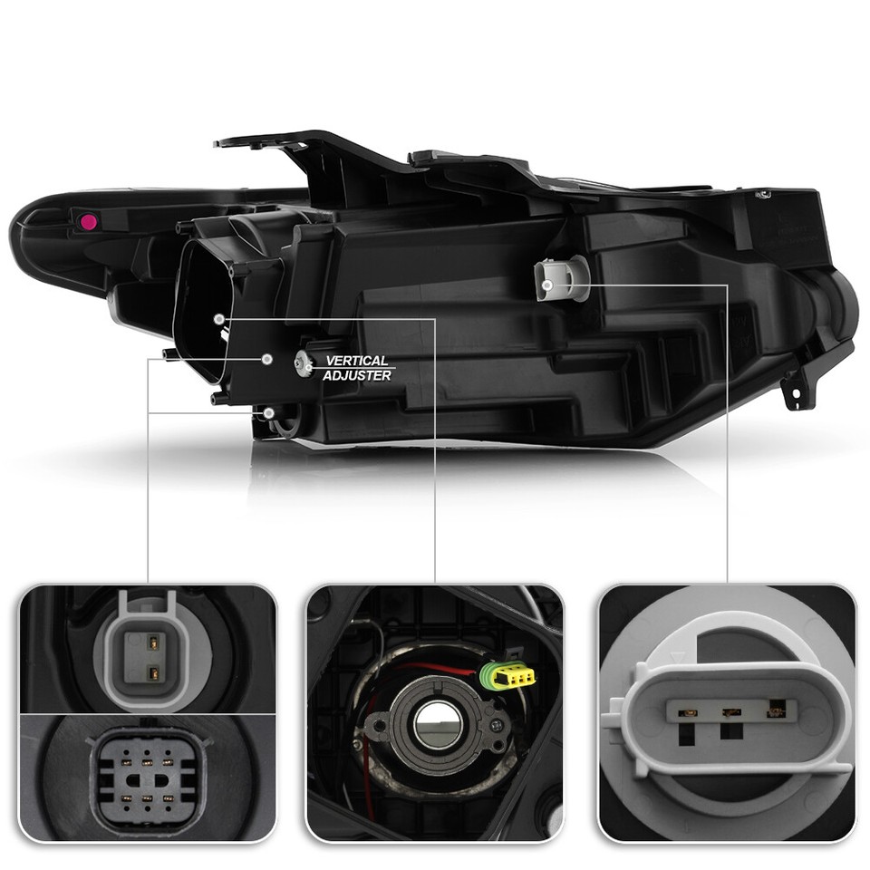 2018-2021 Chevy Traverse DRL Light Bar Projector Headlights w/LED ...