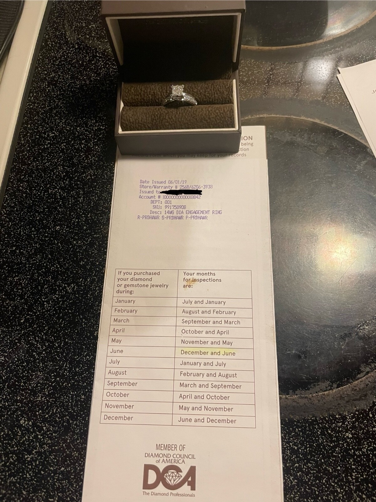 Jared 14WG Diamond Engagement Ring size 9 | eBay