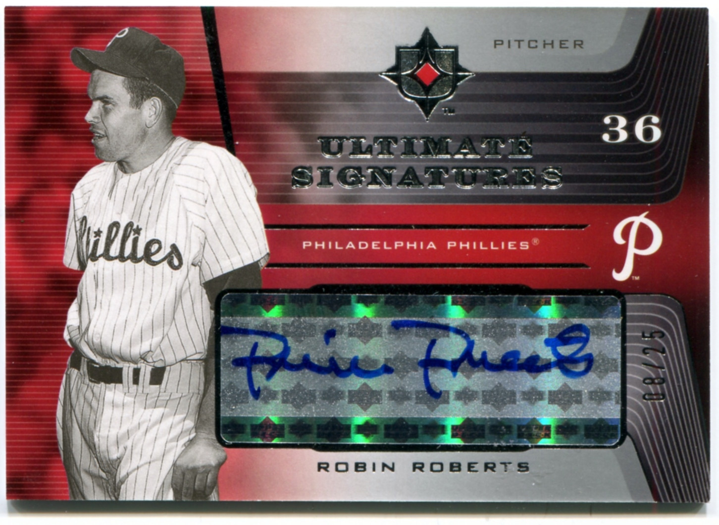 2004 Ultimate Collection Signatures ROBIN ROBERTS Auto Rare Phillies ...