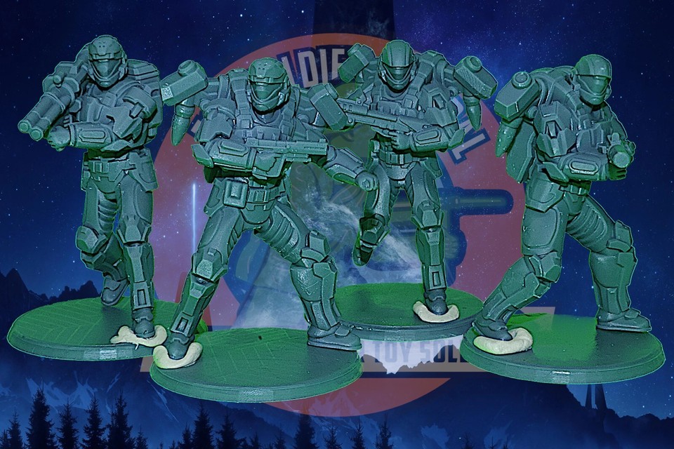 Halo Toy Soldiers - ODST 54mm (1:32 Scale) - 10 Man Squad - Series 2 ...