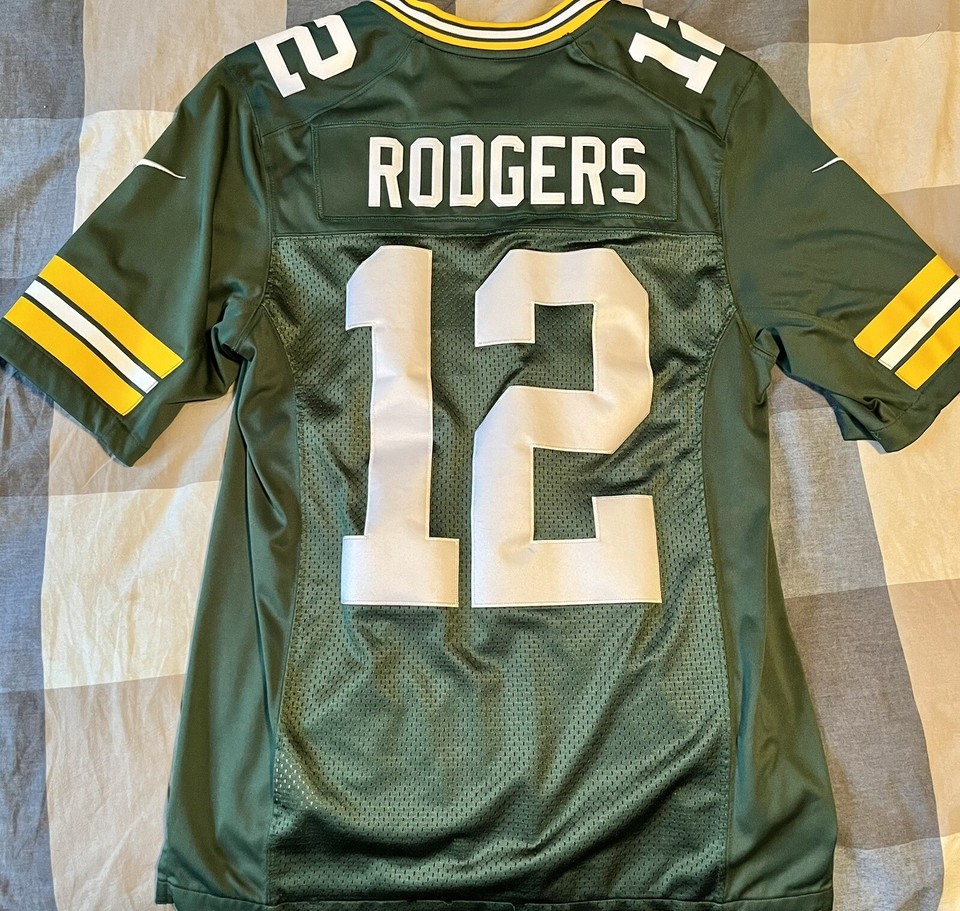 AARON RODGERS #12 Green Bay Packers Nike Home Jersey Stitched #s & Name ...