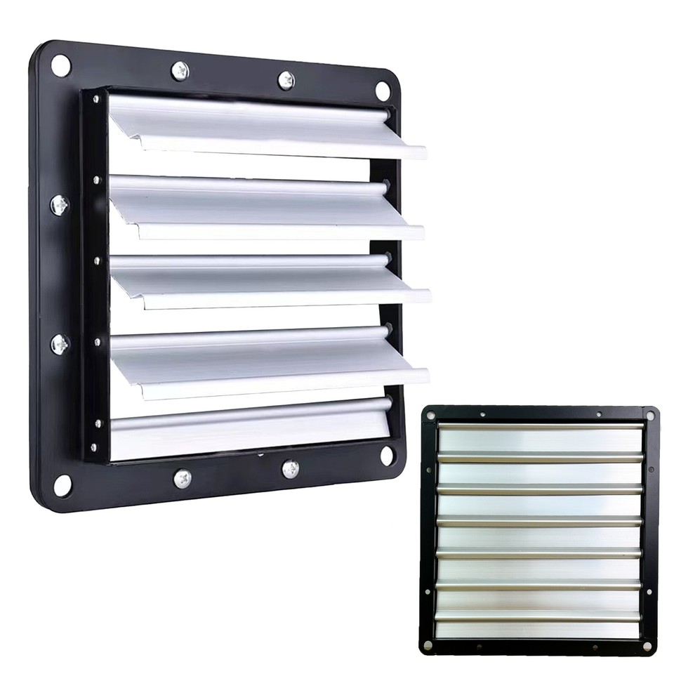 Metal Gravity Louvre Grille Flap Air Vent Shutter For Industrial ...
