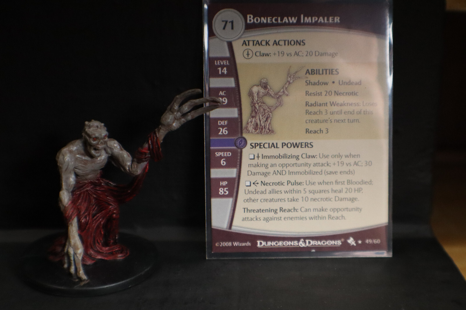 Dungeon & Dragons Miniatures - BONECLAW IMPALER - with card | eBay