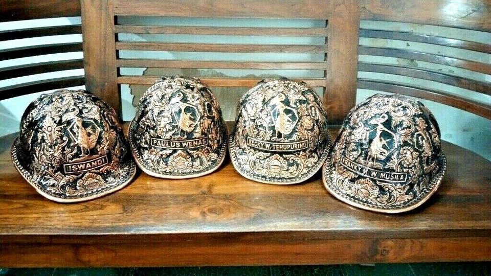 Engraved copper Hard Hat - Carved copper Hard Hat | eBay