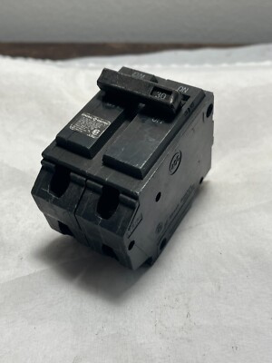 GE THQB2130, 30 Amp, 240 Volt, 2 Pole, Bolt-On Circuit Breaker | eBay