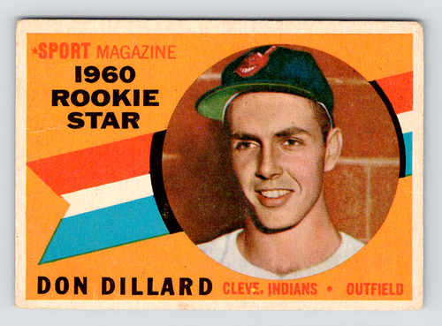 1960 Topps Card, #122 Don Dillard, Cleveland Indians Rookie Star | eBay