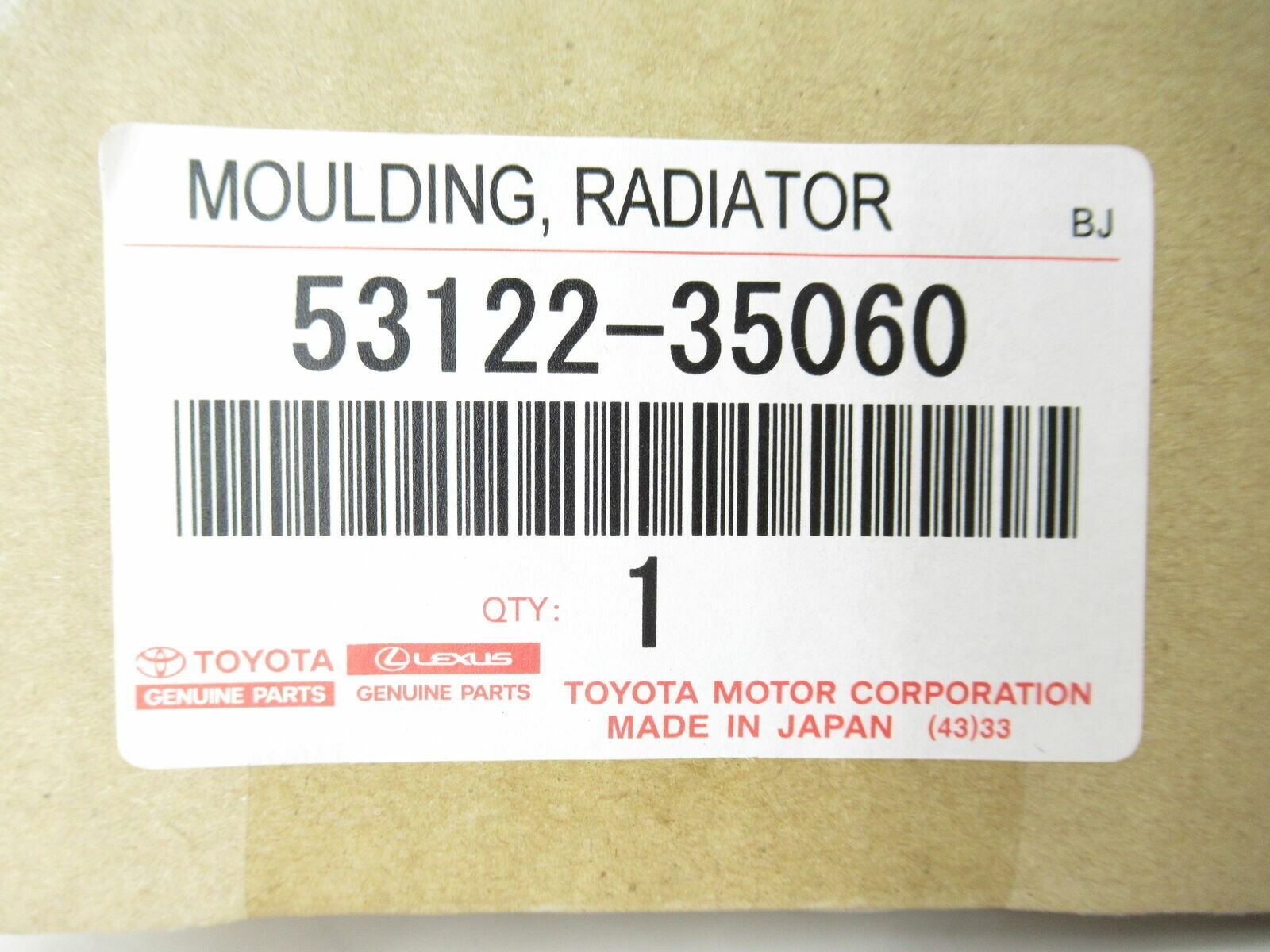 Toyota OEM 14-16 4runner Front Bumper-upper Molding Trim 5312235060 for ...