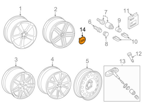 NEW AUDI A6 C7 ALLOY WHEEL CENTER HUB CAP 8T0601170ALT7 8T0601170A LT7 ...