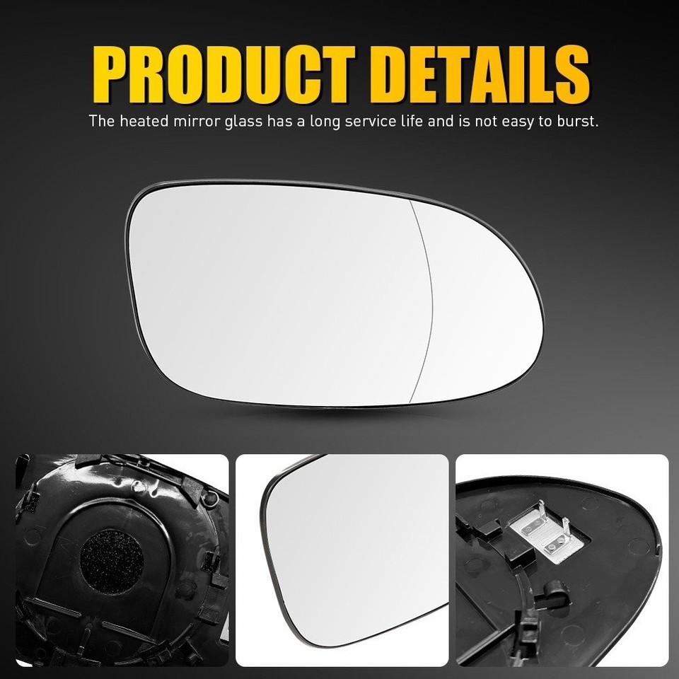 RH Mirror Glass Heated with Power Adjust for Mercedes-Benz CLK320 ...