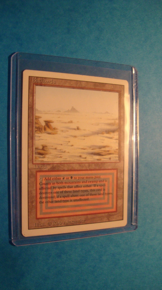 1994 Magic the Gathering ***BADLANDS*** Revised Edition MTG Rare LP See ...