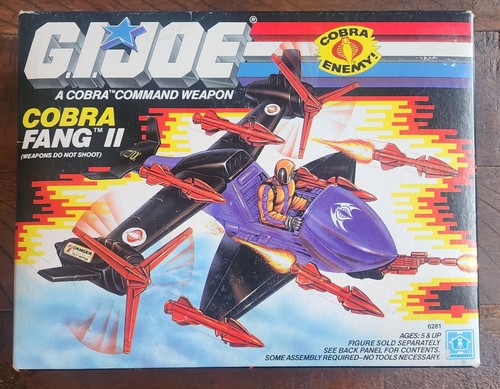 Vintage GI Joe Cobra Fang II Helicopter 1989 Sealed In Box Great Shape ...
