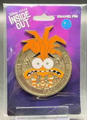 Disney PALM 2025 Inside Out 2 Anxiety Medallion Coin LE 300 Pin | eBay