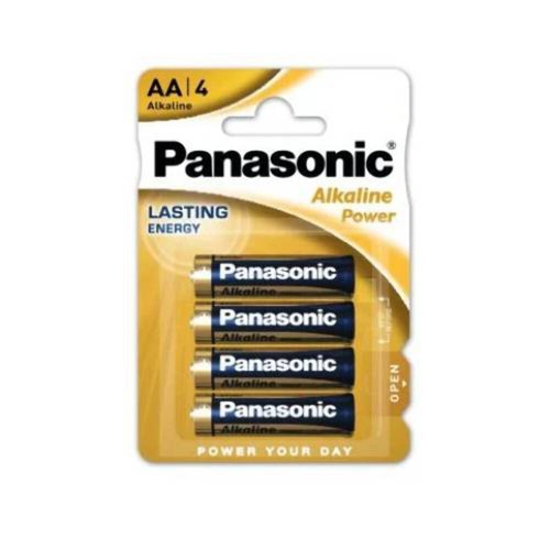 4 Panasonic Alkaline Power Aa Lr06 Batteries Blister 1.5V Mn1500 Am3 ...