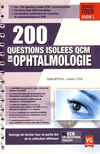 200 questions isolées QCM en ophtalmologie | eBay