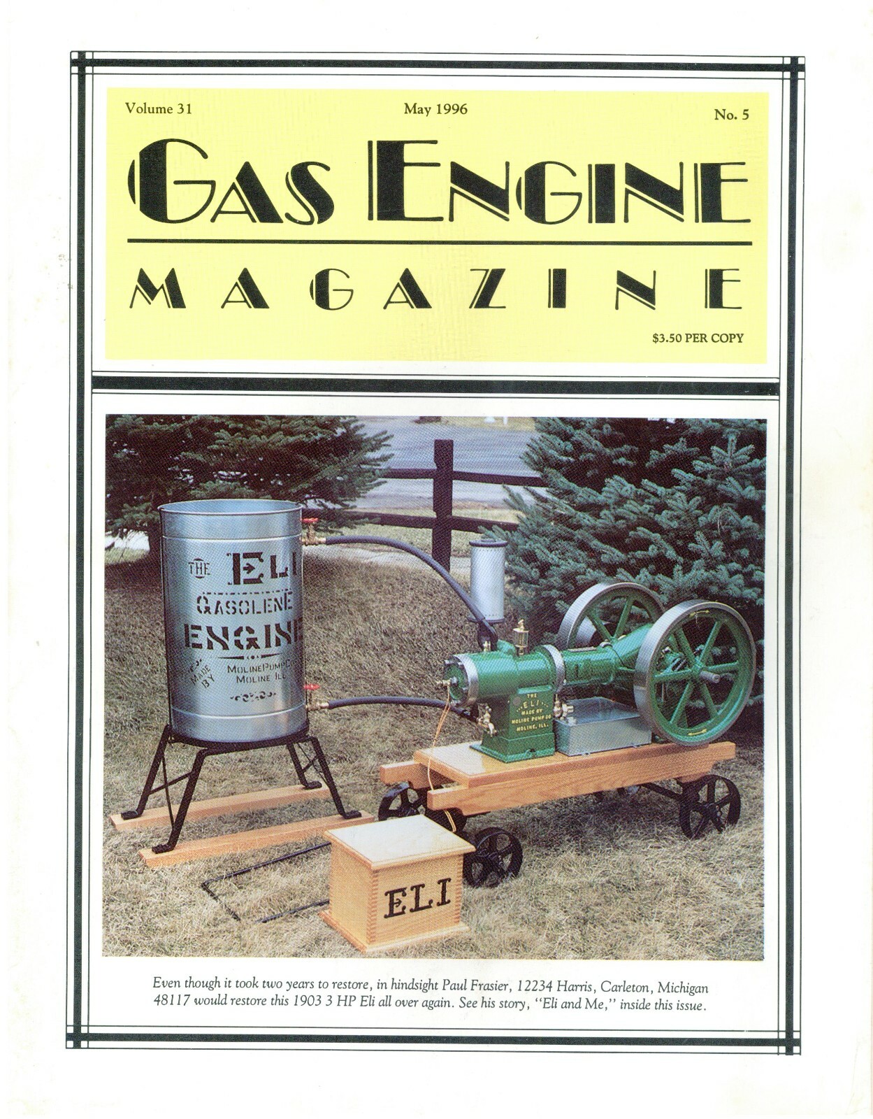Arrow Motor Model K-2 Pausin 5 HP pump, 3 HP Eli Engine, DAT Joyner ...