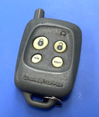NICE CRIMESTOPPER 4-BUTTON CS-395 SILVER REMOTE START TRANSMITTER FOB ...