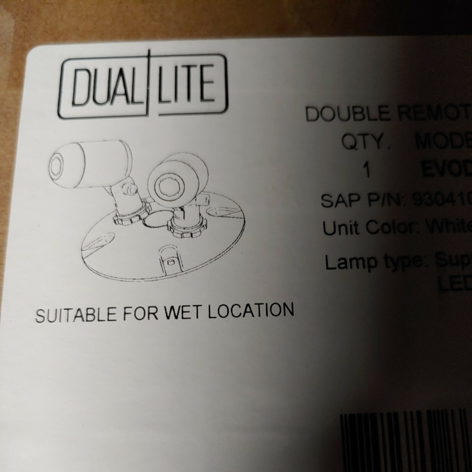 EVODW DUAL LITE / DOUBLE REMOTE HEAD LAMP, WHITE, LED, 4.8 V / 2 W | eBay