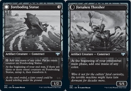1x Foreboding Statue // Forsaken Thresher - Foil MTG Innistrad: Double ...