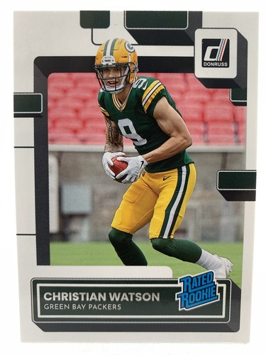 CHRISTIAN WATSON ROOKIE CARD RC - 2020 DONRUSS #319 RATED ROOKIE | eBay