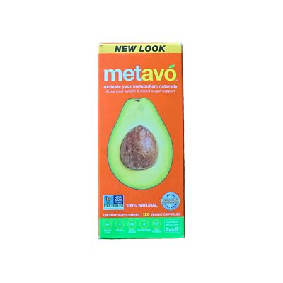 MetAvo Natural Metabolism Support Avocado Supplement, 120 Veggie ...