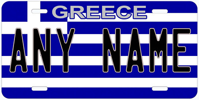 Greece Flag Any Name Personalized Novelty Car License Plate | eBay