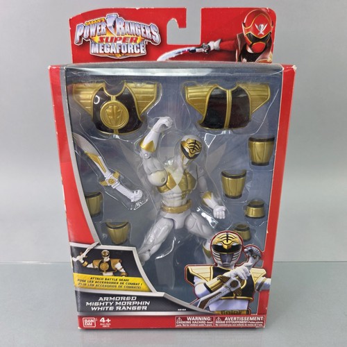 Armored Mighty Morphin White Ranger Action Figure Power Rangers Super ...