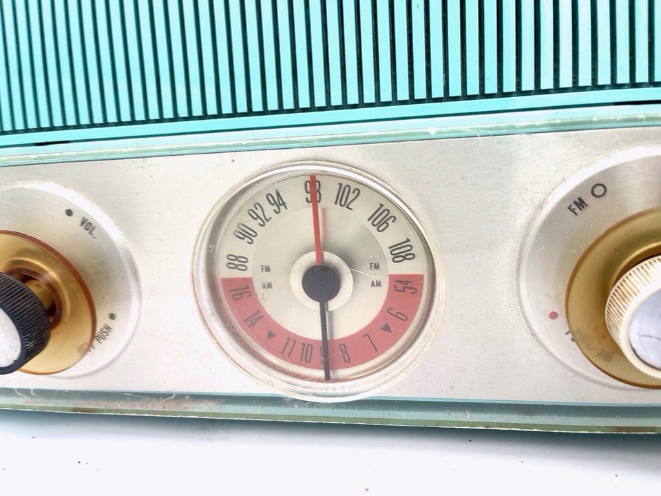 1963 Philco K914-124 Seafoam AM/FM Tube Radio – Mid-Century Modern Dual ...