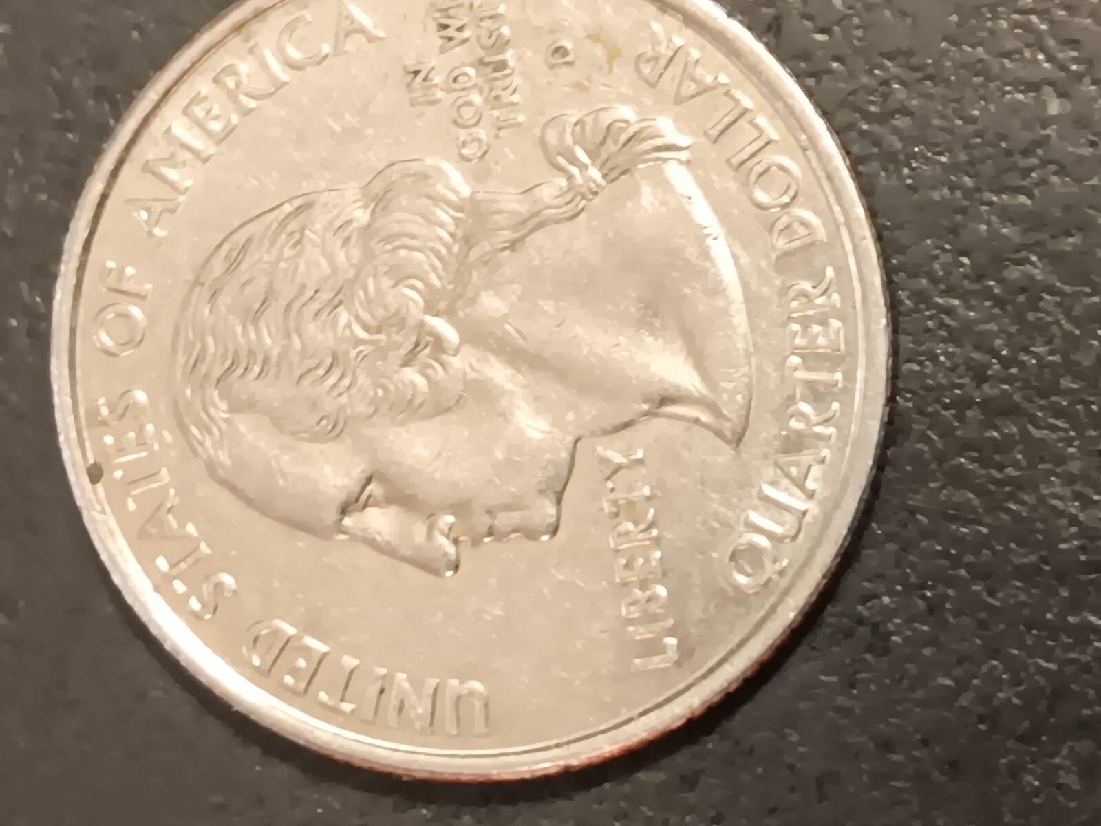 2007P Utah State Quarter With 2 Die Chips/cuds ON TRAIN PUSH BAR /SEE ...