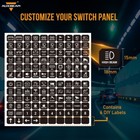 AUXBEAM 120pcs Switch Panel Sticker Label For Rocker Switch Circuit ...