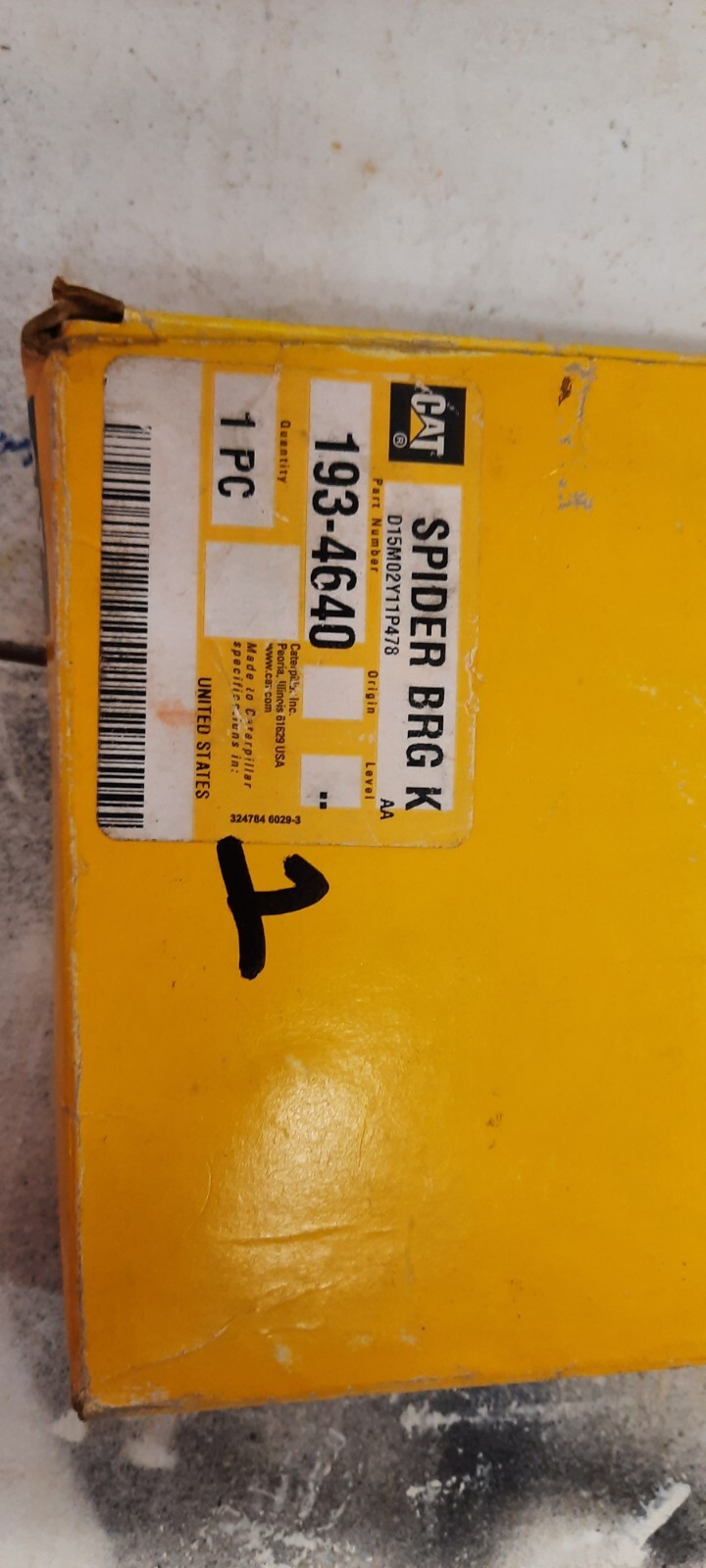 Cat, Caterpillar 193-4640 Spider and Bearing Kit New NOS Fast Shipping ...
