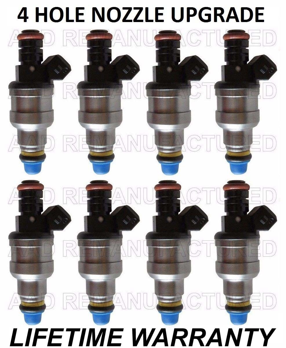*BEST UPGRADE* OEM Set of 8 Fuel Injectors For GMC Chevy 7.4L 4 Hole ...