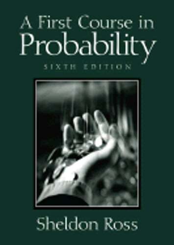 A First Course in Probability by Sheldon M Ross: New 9780130338518| eBay