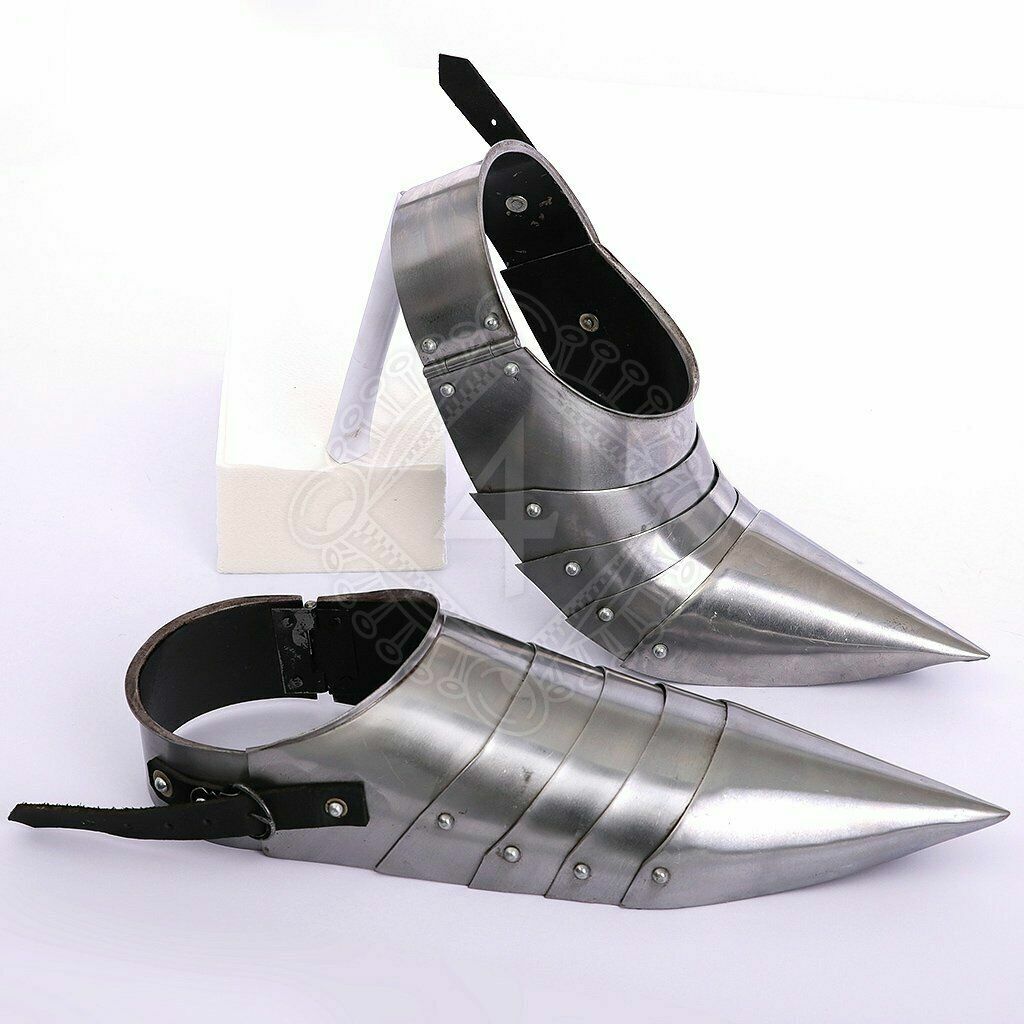 Medieval Knight Steel Pair Of Sabatons, Foot Armour,Shoes Pair | eBay